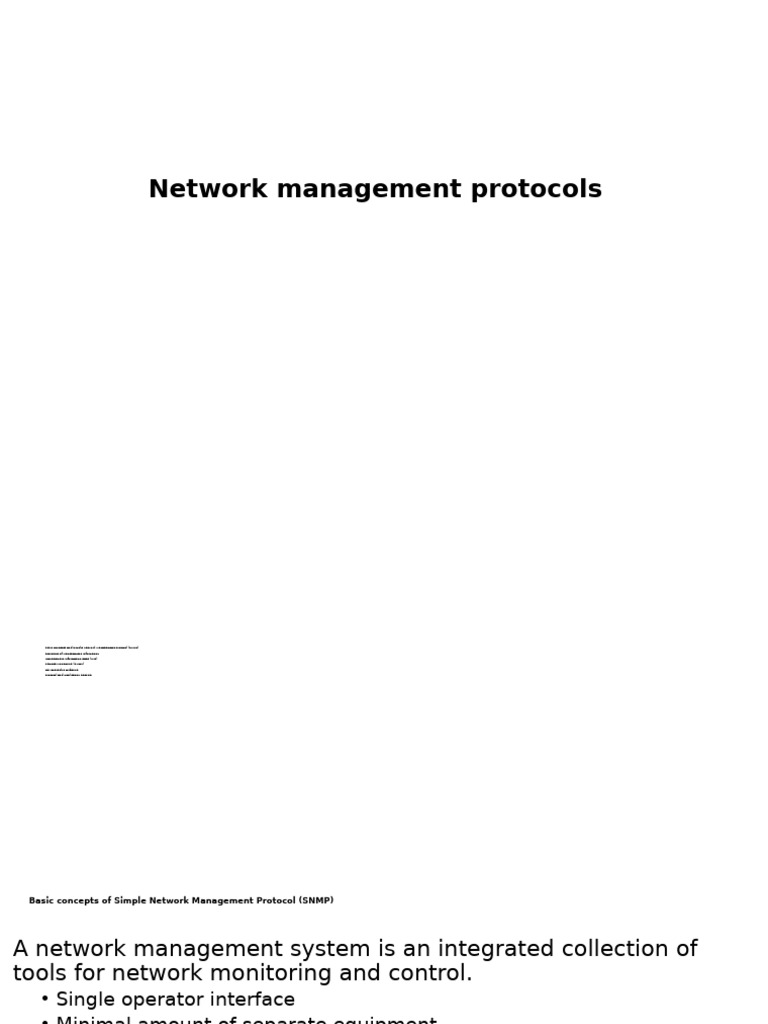 management protocols | PDF | Computer Network | Computer Data