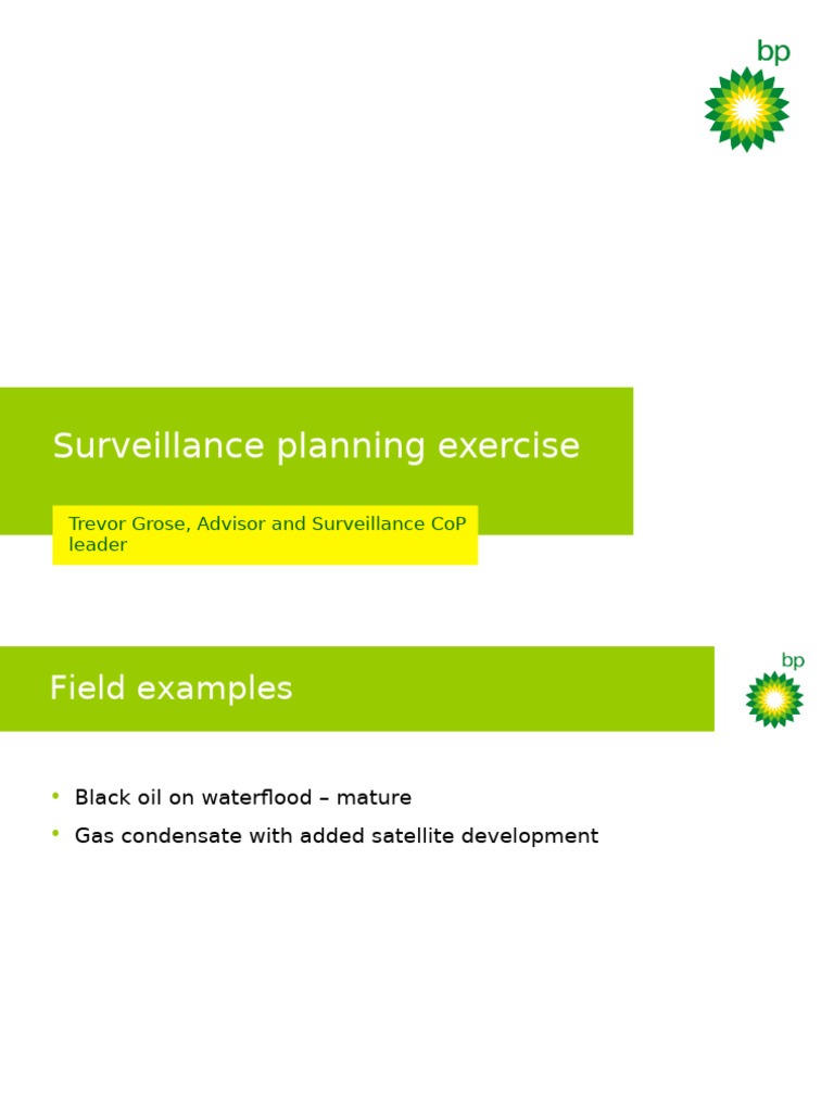 Surveillance Fundamentals Planning Exercise | PDF | Liquids | Chemical ...