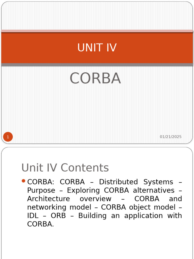 Understanding CORBA Architecture and Alternatives | PDF | Common Object ...