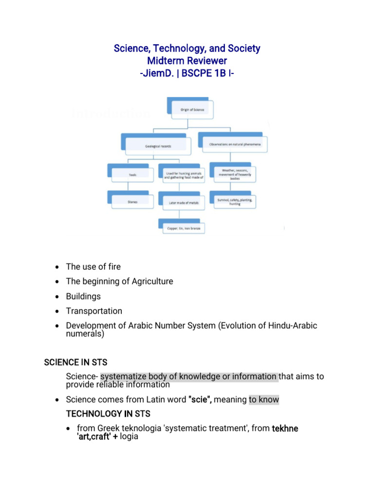 STS MIDTERM REVIEWER | PDF | Mesopotamia | Sumer