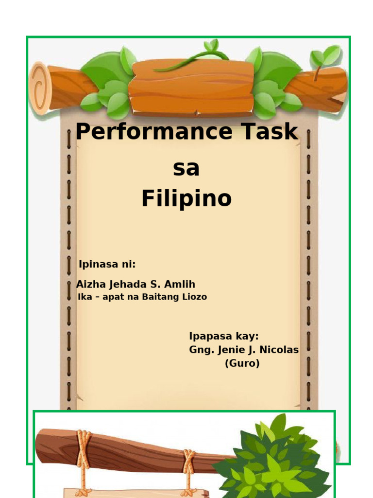Performance Task | PDF