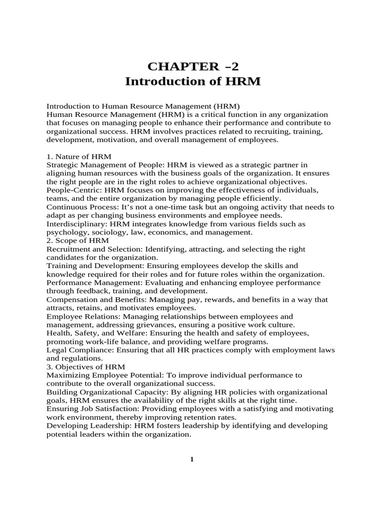 Unit - 2 Human Resource Management | PDF | Human Resource Management | Human Resources