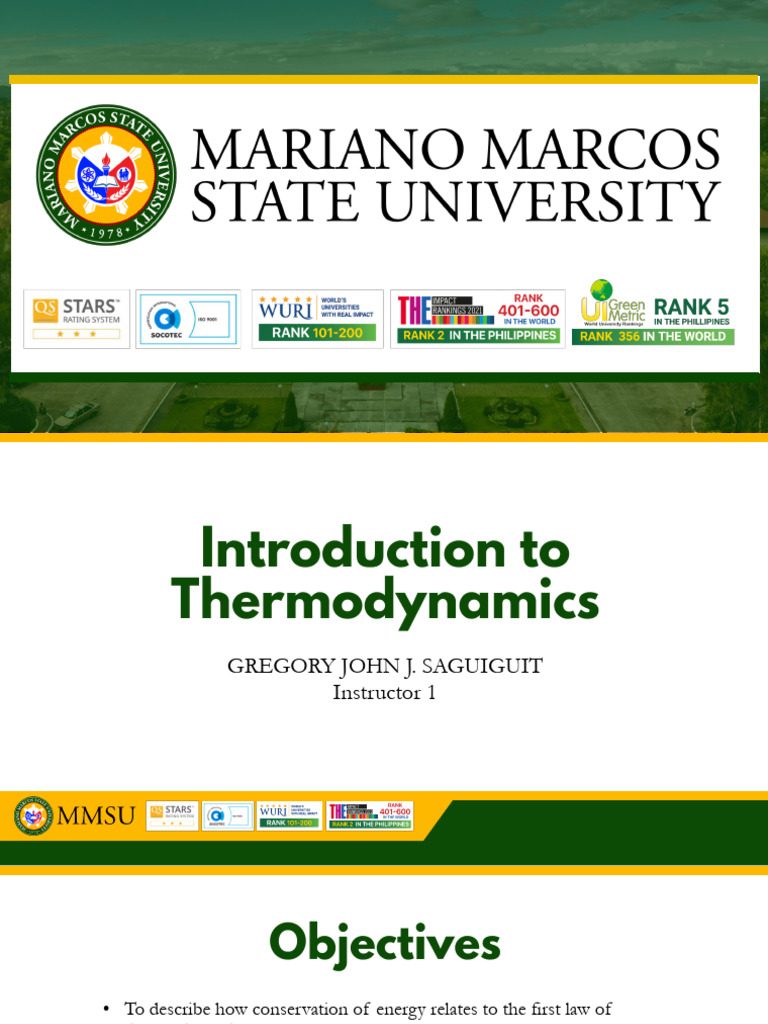 Intro To Thermodynamics | PDF | Calorie | Heat