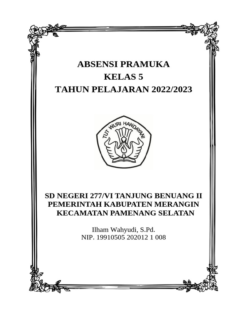 Cover Absen Pramuka | PDF