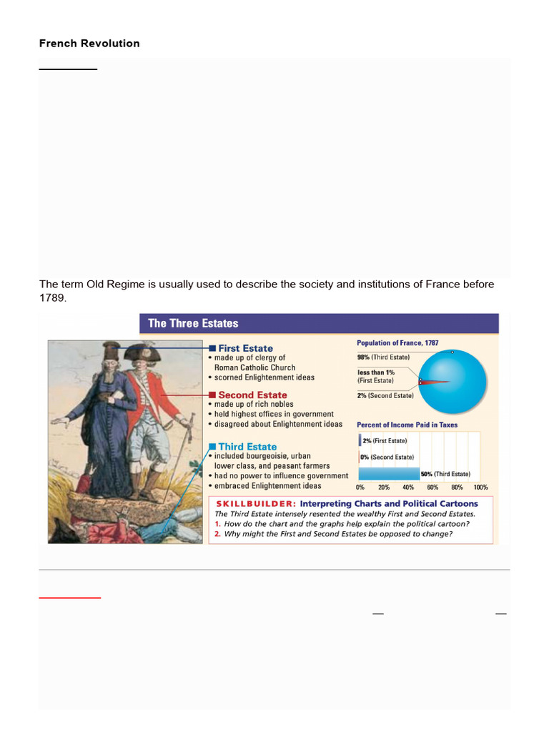 Causes of the French Revolution | PDF | Cost Of Living | First French ...