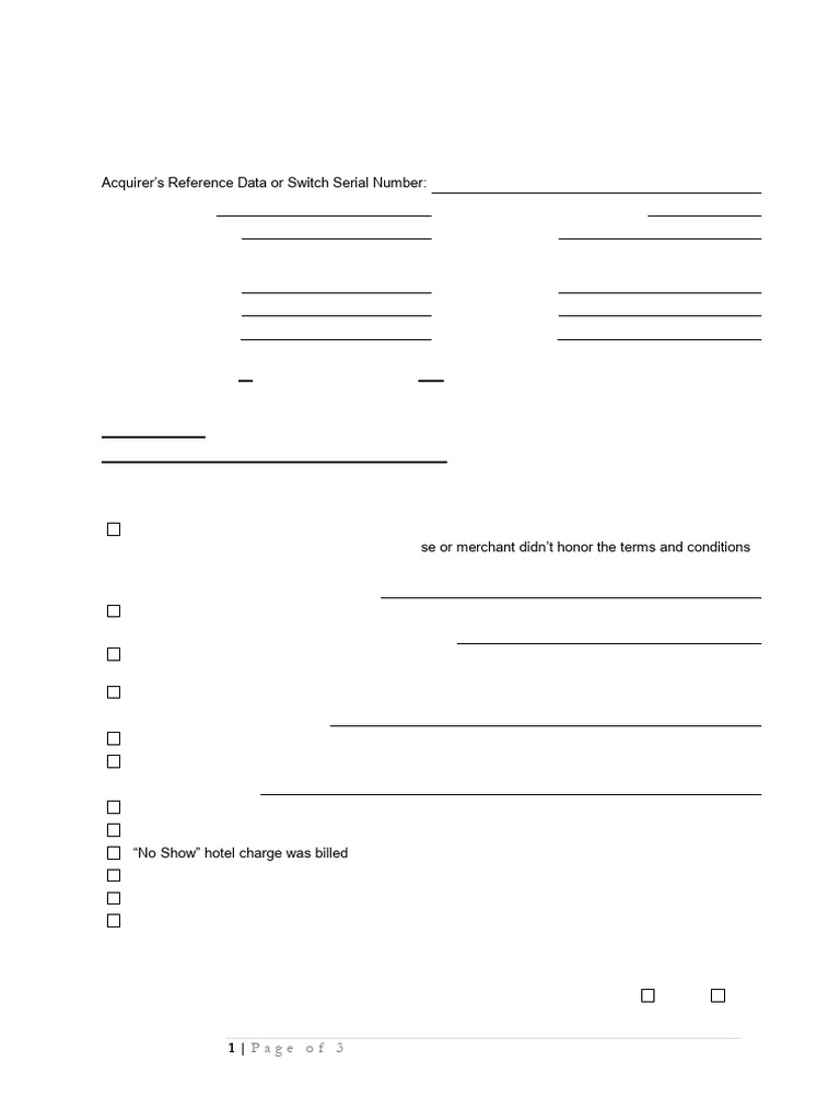 Online Dispute Form | PDF | Credit Card | Master Card