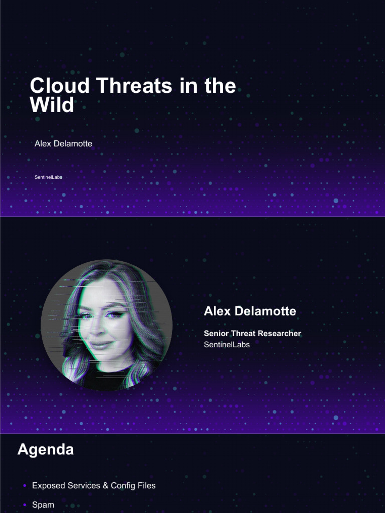 Cloud Threats in The Wild: Alex Delamotte | PDF | Cloud Computing | Malware