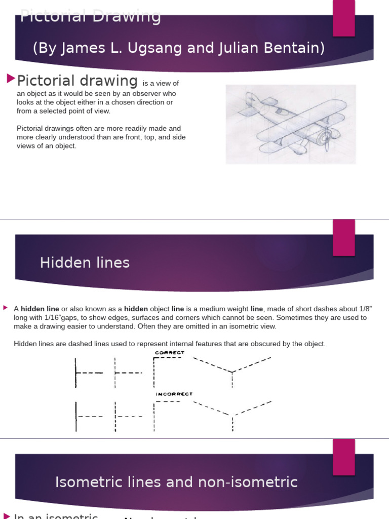 Pictorial Drawing Techniques Guide | PDF | Ellipse | Elementary Geometry