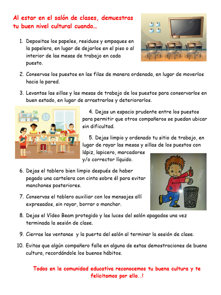 Apropiada Cultura en Salón de Clase | PDF