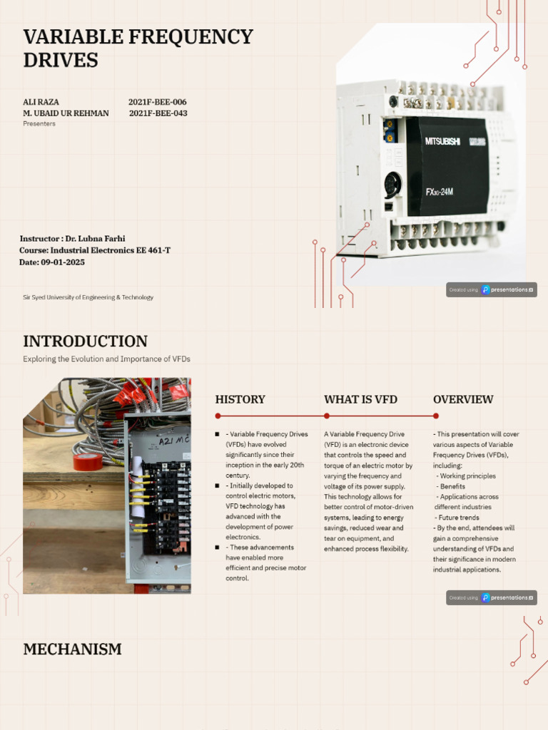 Variable Frequency Drives Presentation | PDF Variable Frequency Drives Presentation | PDF