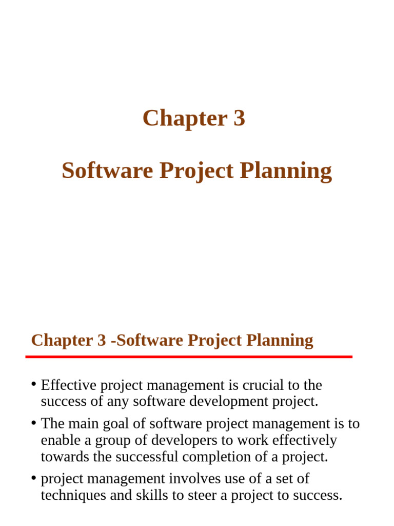 3. Software Project Planning | PDF | Risk | Risk Management