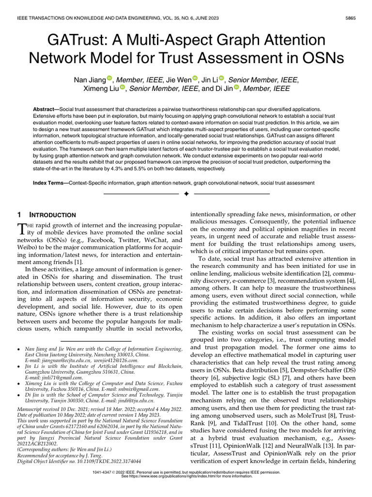 GATrust A Multi-Aspect Graph Attention Network Model For Trust ...