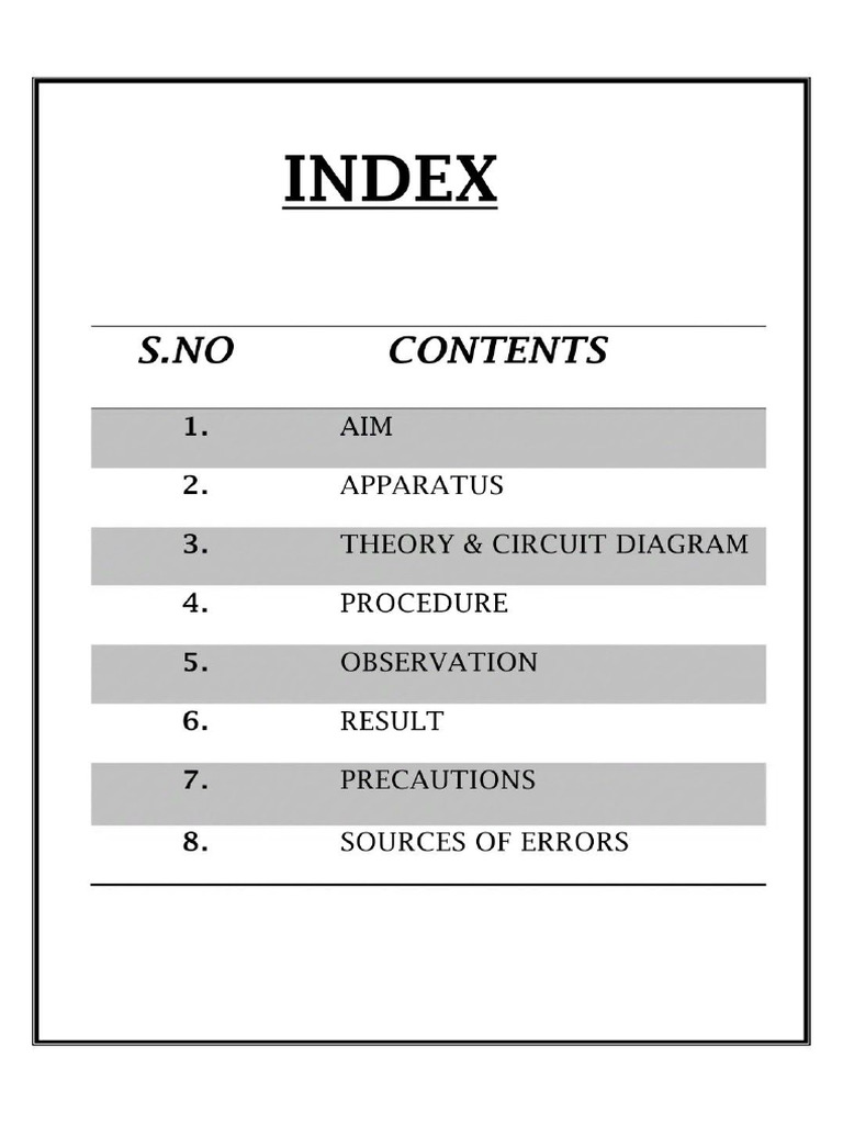 Physics Class 12 Project On Study The Factor On The Self Inductance | PDF