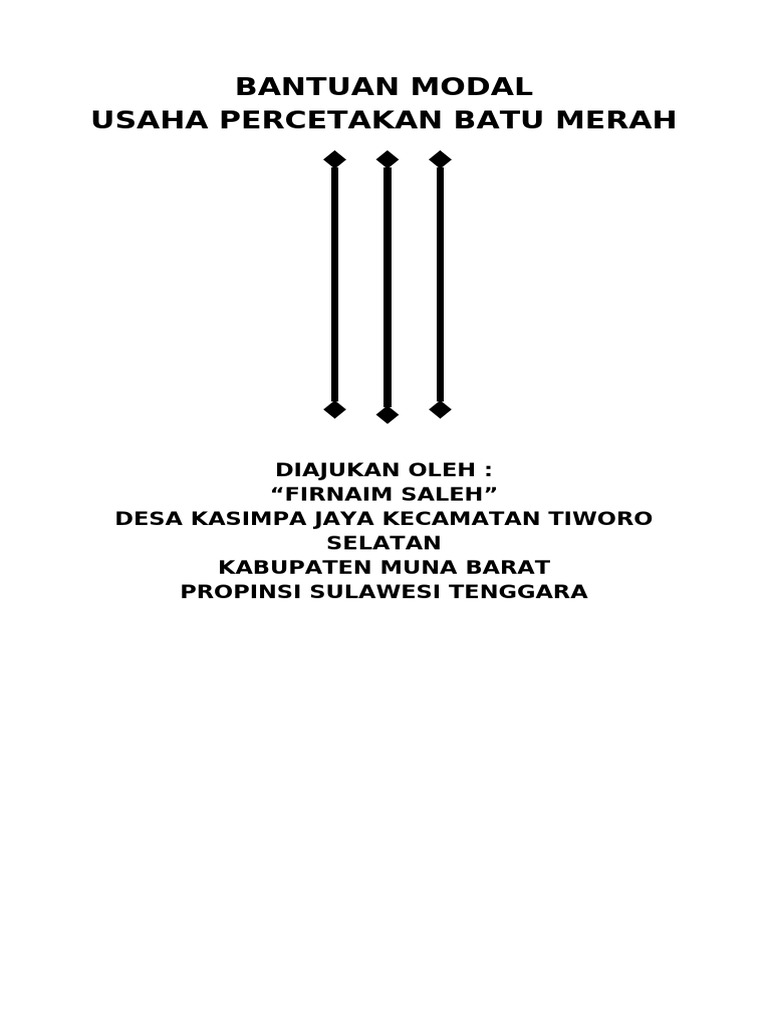 Proposal Batu Bata | PDF