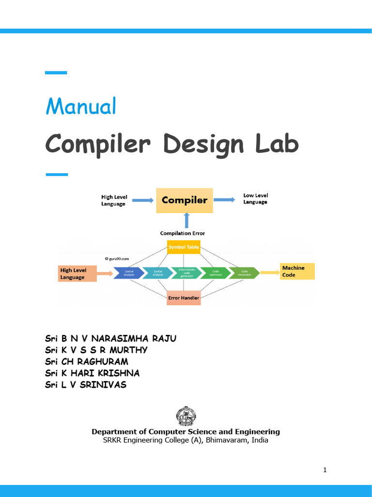 Compiler Design Lab Manual | PDF | Automata Theory | Computer Programming