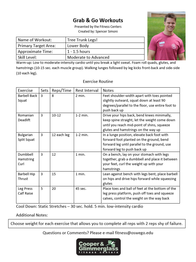 Tree Trunk Legs - Spencer S | PDF | Management Of Obesity | Physical ...