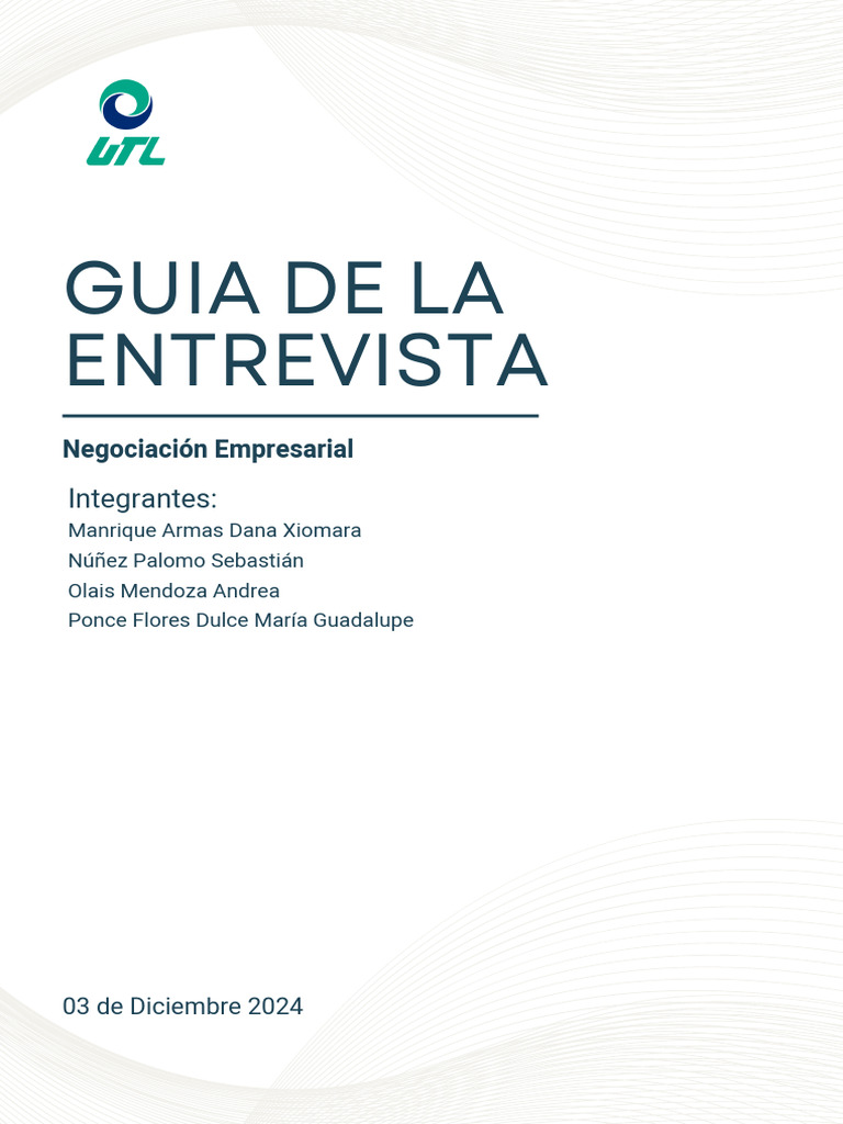 Guia de Preguntas para La Entrevista | PDF | Mercado (economía)