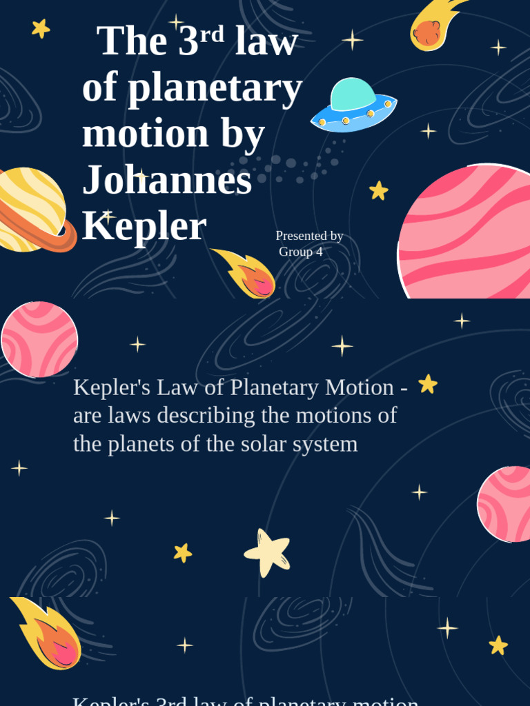 Kepler's Third Law of Planetary Motion | PDF