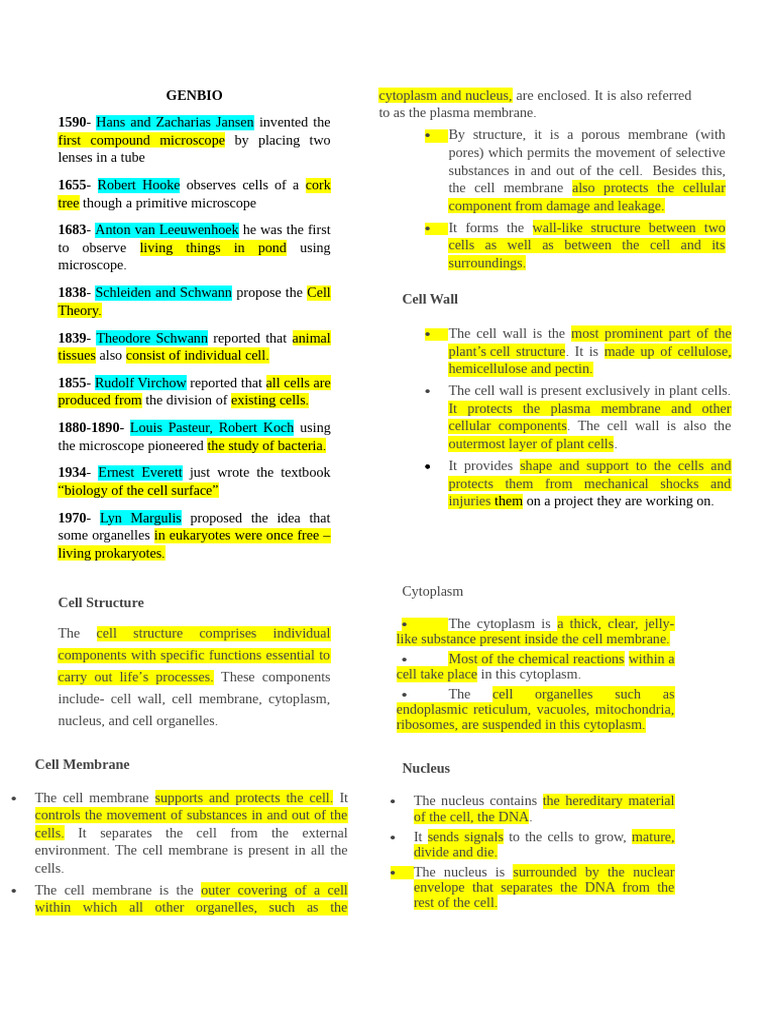 gen bio words | PDF | Mitosis | Cell (Biology)