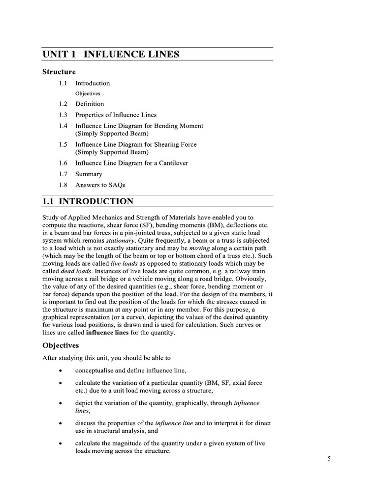 Influence Lines | PDF