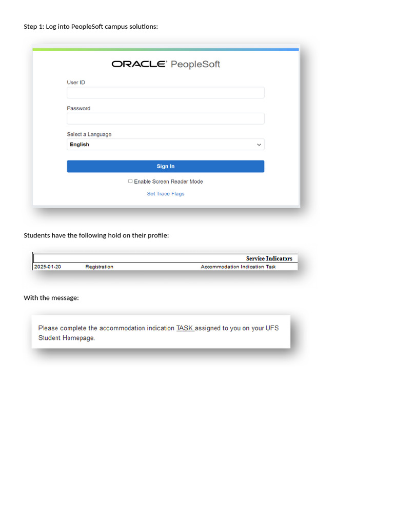 Accommodation Task | PDF