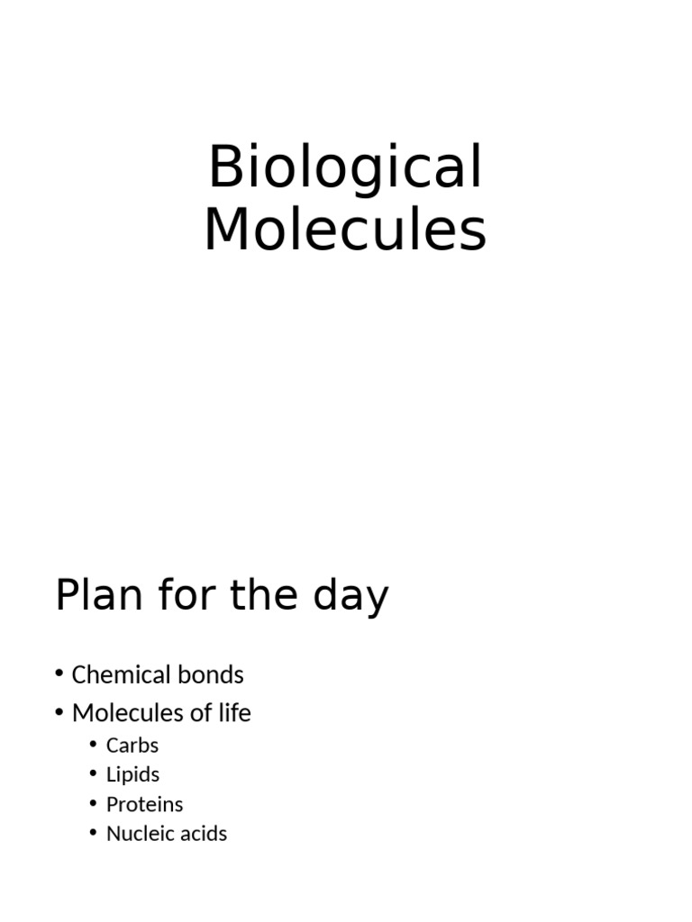 Biological Molecules (1) 2 | PDF | Nucleic Acids | Carbohydrates