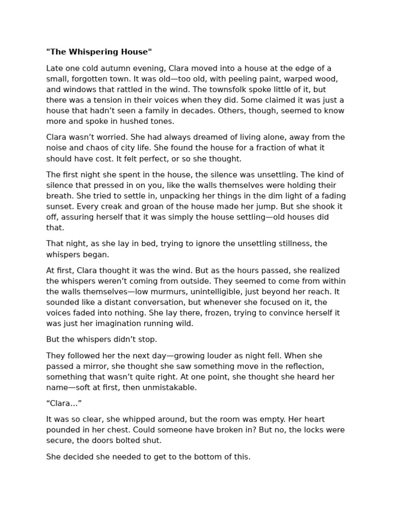 The Whispering House (1) | PDF