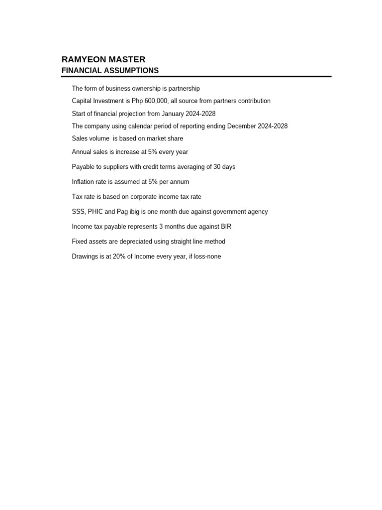 Ramyeon-Master-FS.v2-1 | PDF | Equity (Finance) | Book Value