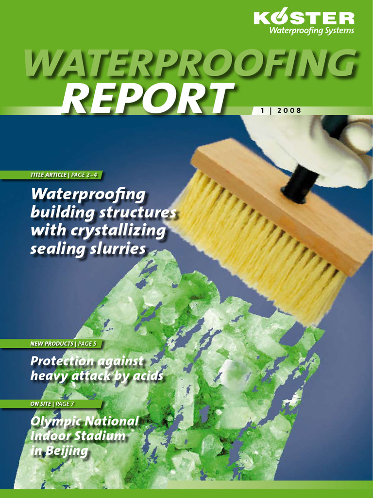 Construction Waterproofing Guide | PDF | Concrete | Corrosion