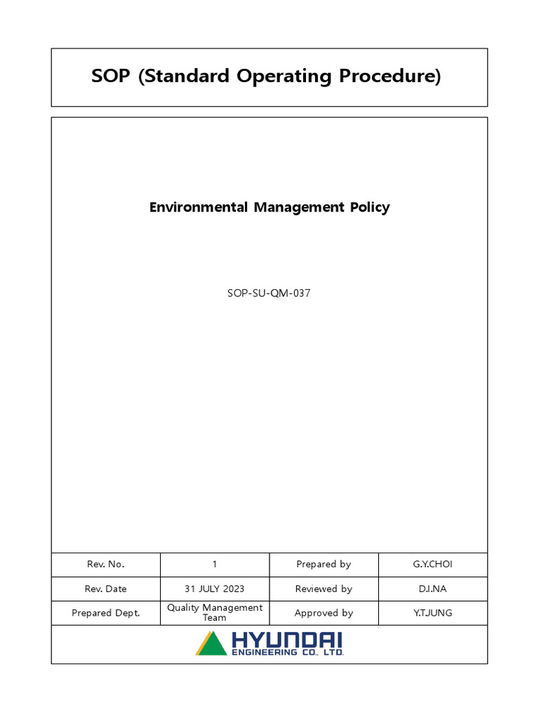 HEC Environmental Management Policy | PDF | Waste | Waste Management