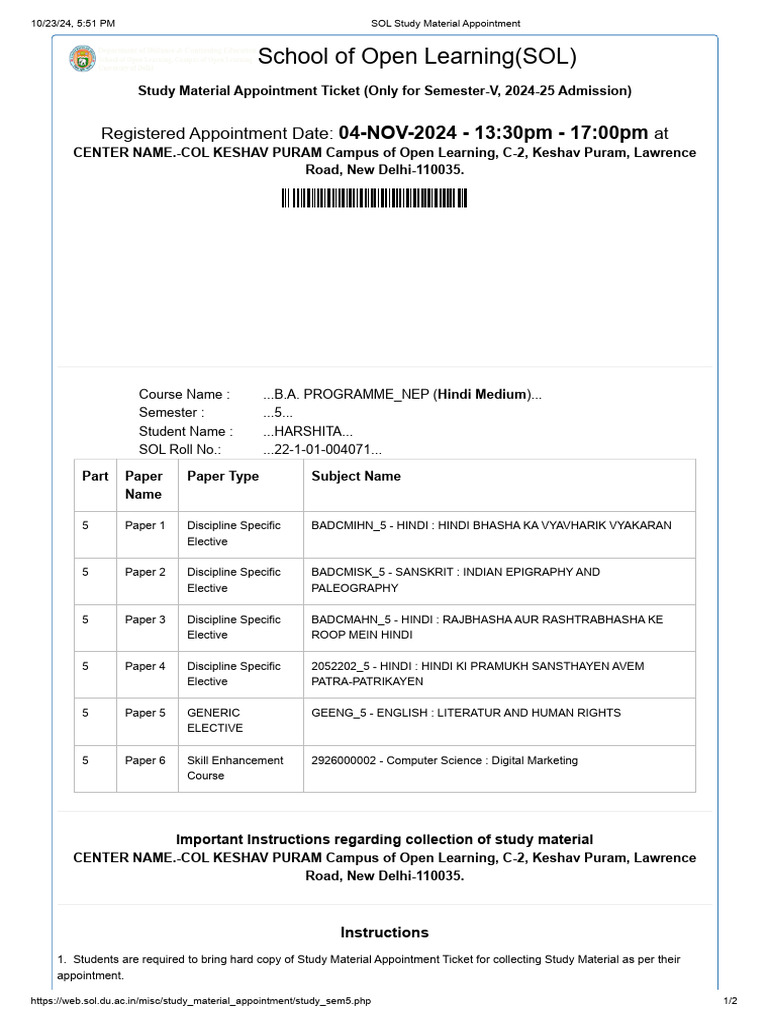 HARSHITA | PDF | Languages Of India