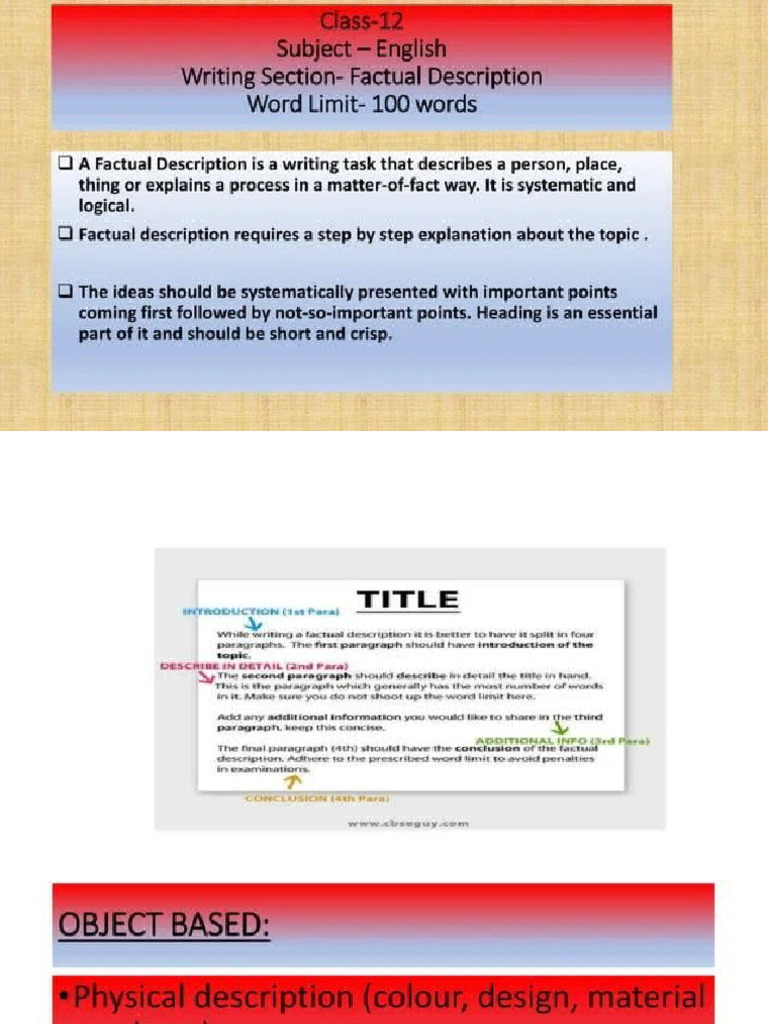 Factual Description | PDF