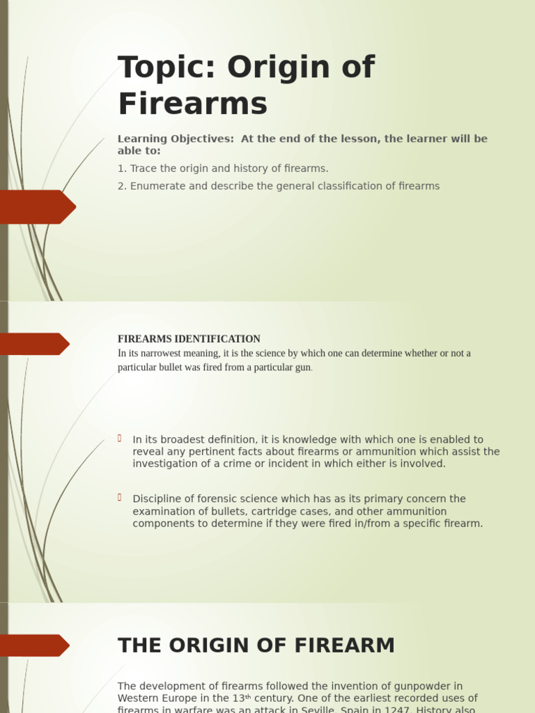 Week 2 Presentation | PDF | Trigger (Firearms) | Revolver