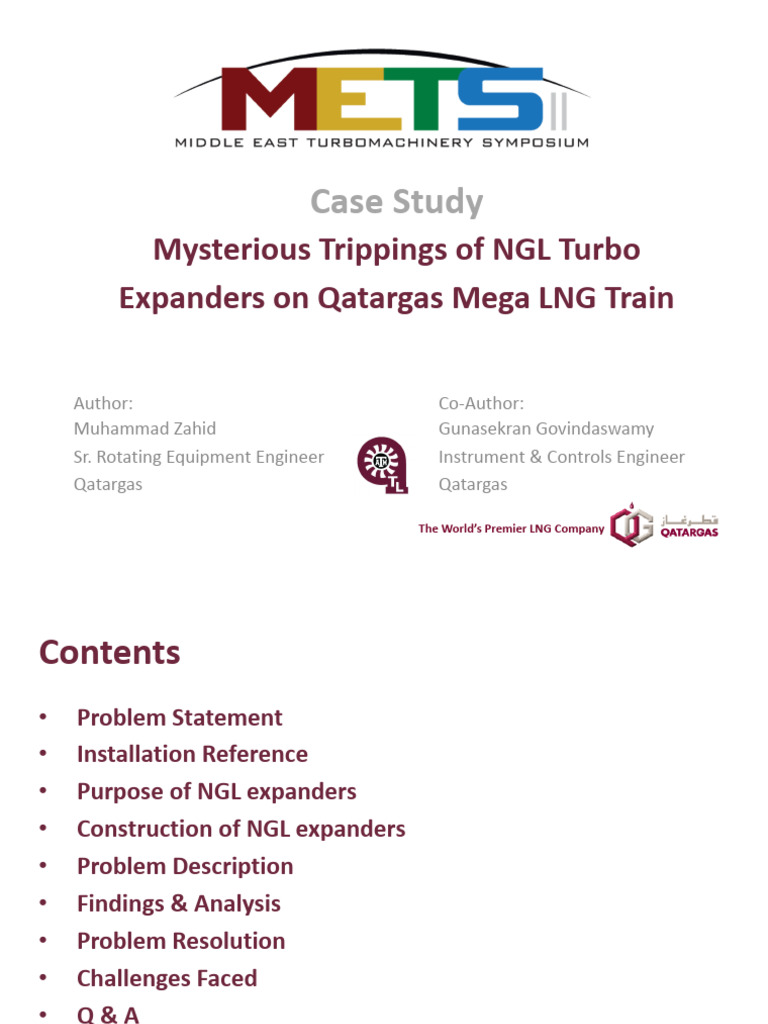 Mysterious Trippings of NGL Turbo Expanders On Qatargas Mega LNG Train ...