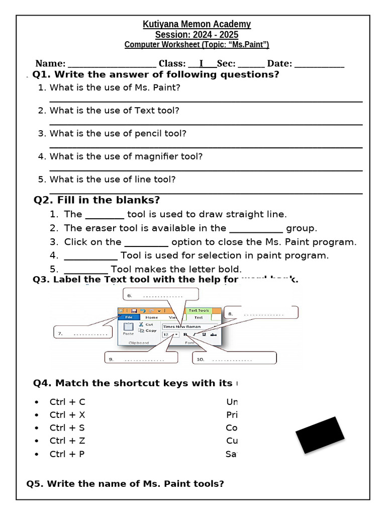 1st Monthly Till Final Worksheet (24-25) | PDF | Microsoft Word ...