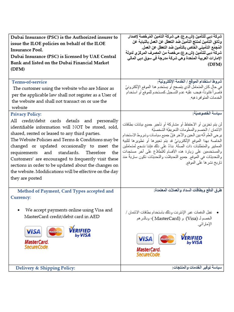 Payment Terms and Conditions | PDF