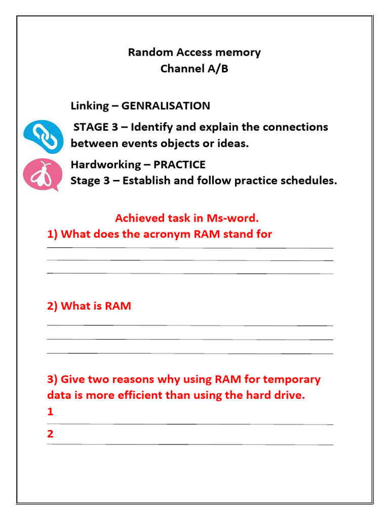 Random Access memory | PDF