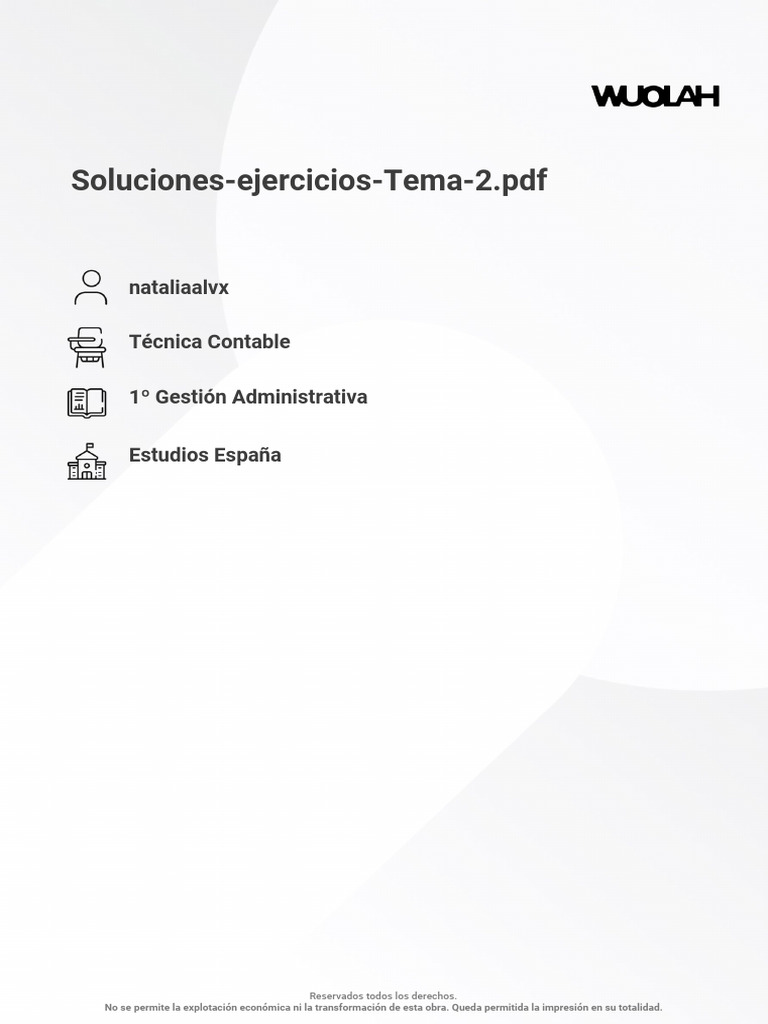 Soluciones Ejercicios Tema 2 | PDF