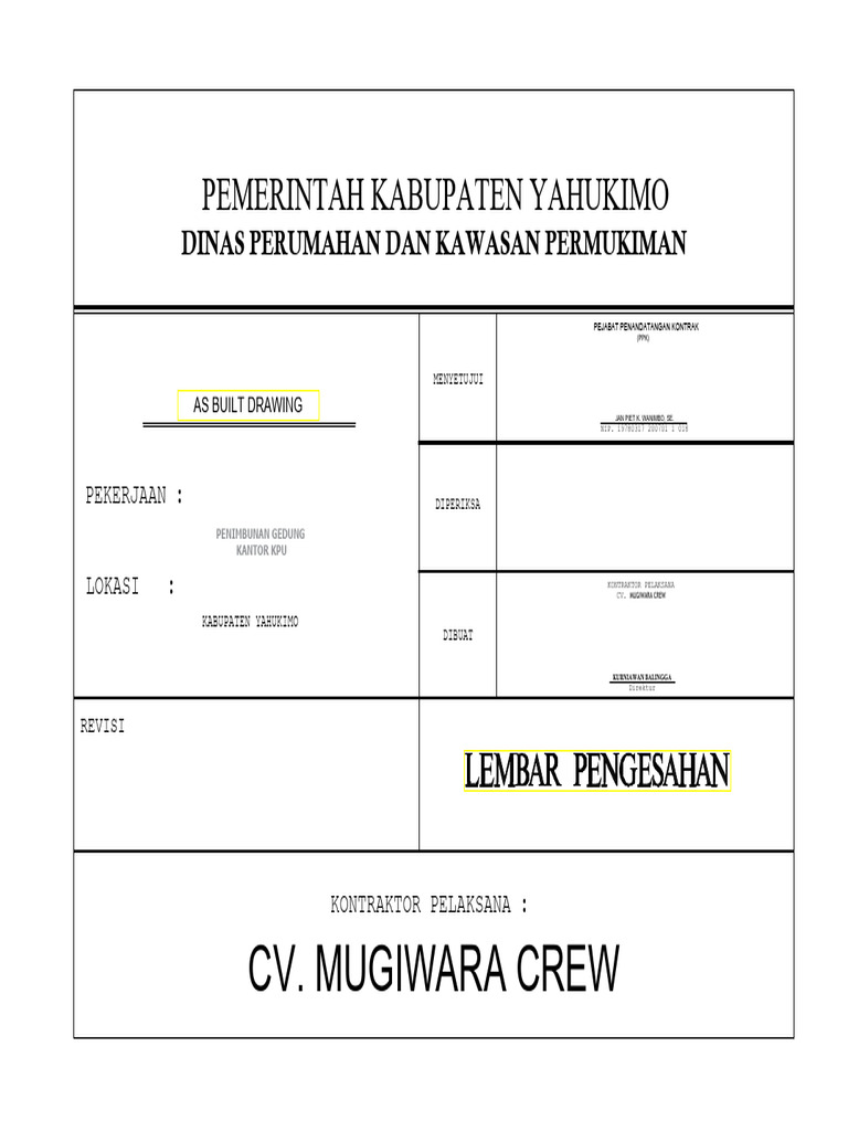 Penimbunan Gedung Kantor KPU | PDF