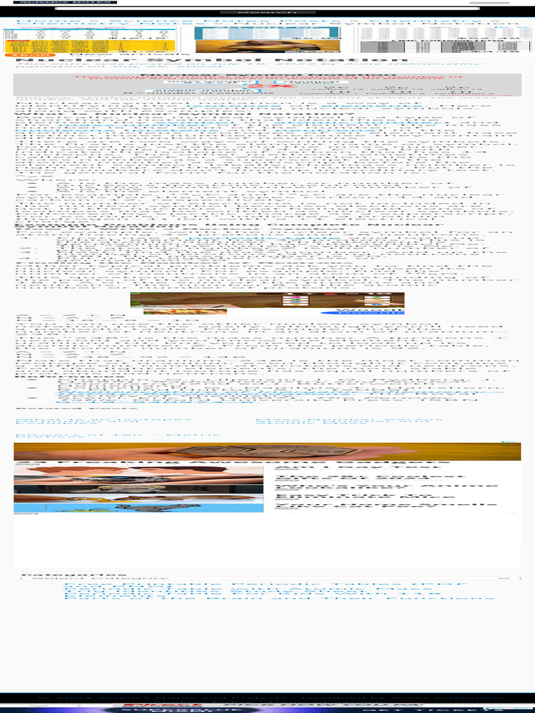 Nuclear Symbol Notation | PDF | Isotope | Chemical Elements