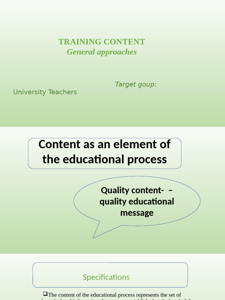Content General Approaches | PDF | Interdisciplinarity | Pedagogy