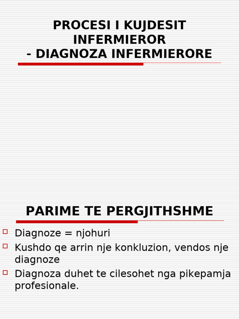 Diagnoza Infermierore | PDF