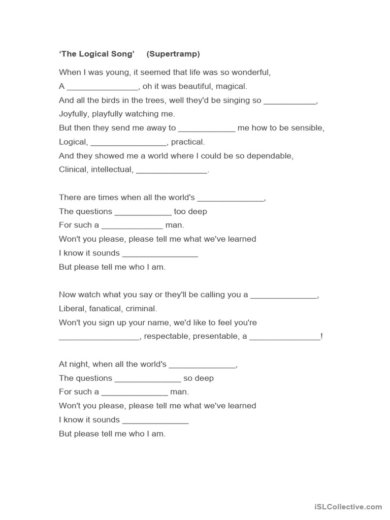 The Logical Song | PDF