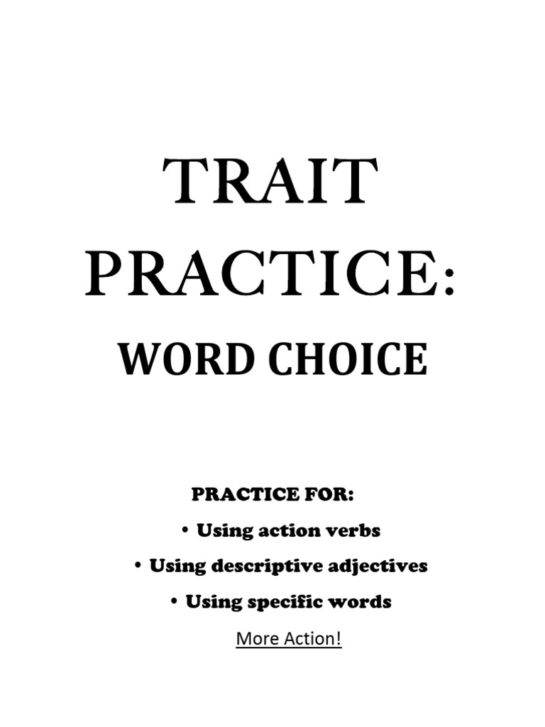 Action Verbs and Descriptive Adjectives | PDF | Adjective | Linguistics