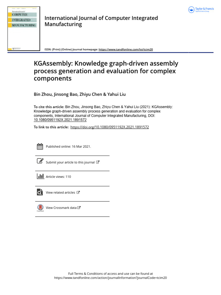 KGAssembly Knowledge graph-driven assembly process generation and evaluation for complex ...