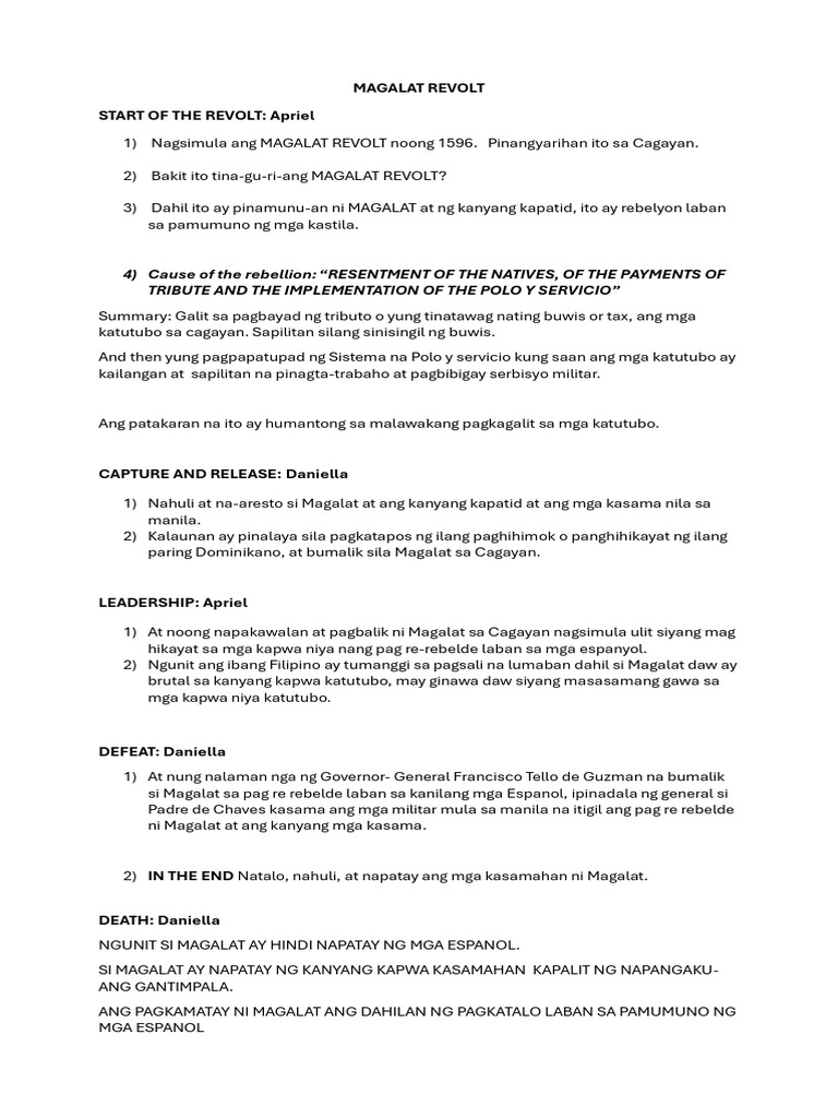 Magalat Revolt | PDF