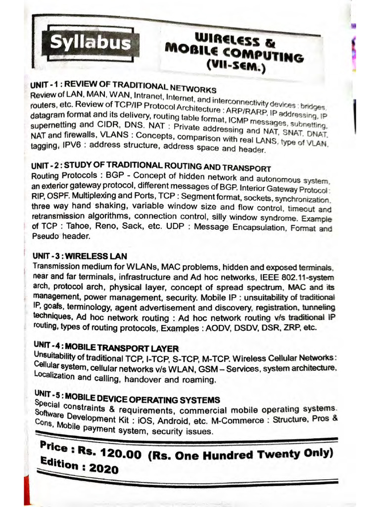 Wireless & Mobile Computing Shivani | PDF