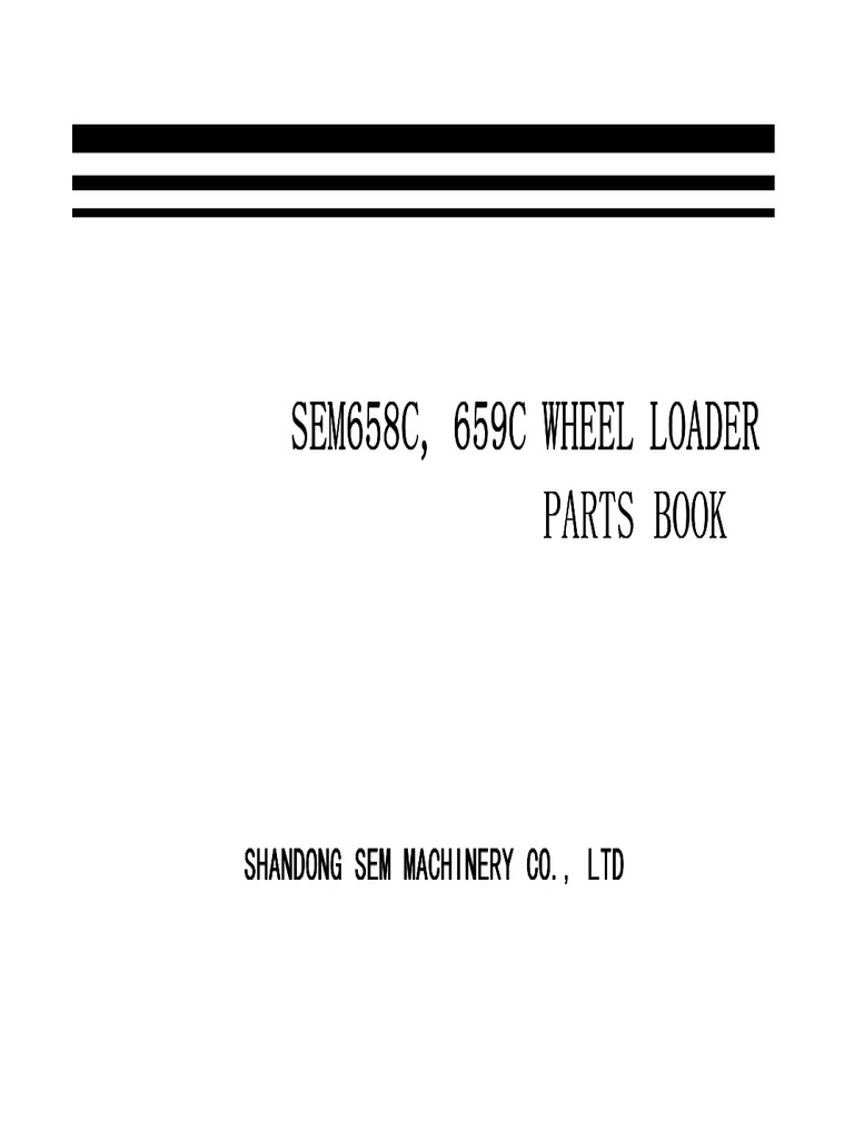 Manual de Peças SEM658C&659C (Ingles) (Fev11) | PDF | Axle | Screw