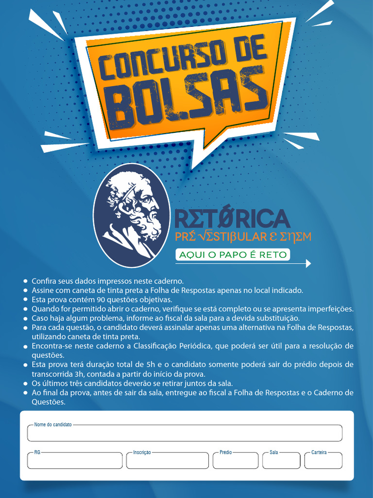 Prova_B_Retorica consurso de bolsas 2021 | PDF | Science | Aprendizado