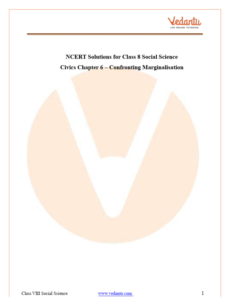 NCERT Solutions For Class 8 Social Science Civics Chapter 6 Confronting ...